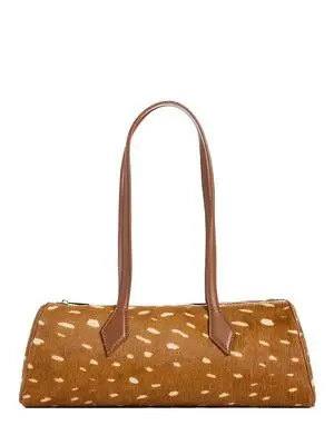 REFORMATION Sofia East West Calf Hair Shoulder Bag