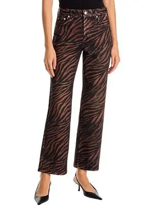 RAG & BONE Miramar Printed Ankle Jeans In Zebra