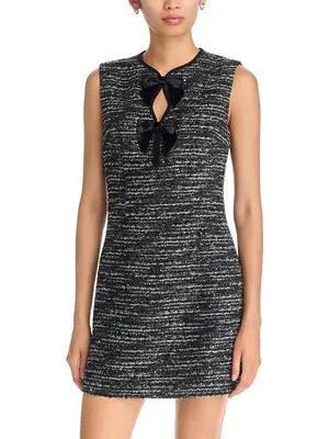 UNGARO Eliza Tweed Mini Dress