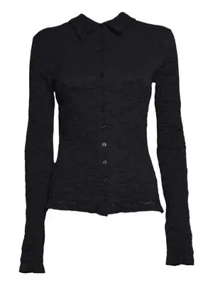 MSGM MSGM Crinkled Effect Slim Fit Shirt