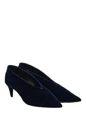 Khaite Miriam Velvet Pumps Blue
