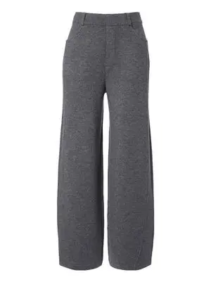 LISA YANG Veda Cashmere Barrel-leg Pants Grey