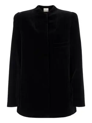 KHAITE Sadie Cotton Velvet Coat