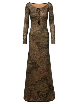 ETRO Paisley Jersey Gown