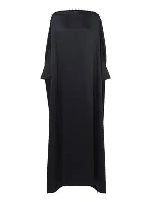 TALLER MARMO Mila Off-shoulder Satin Kaftan