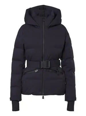 Moncler Tolima Belted Down Ski Jacket Black