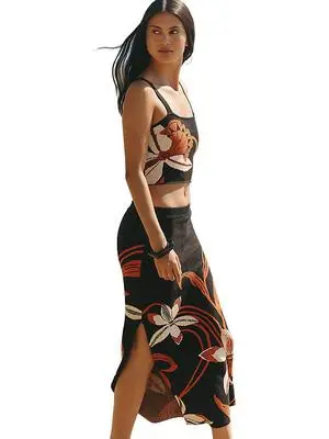 CELANDINE Knit Midi Skirt