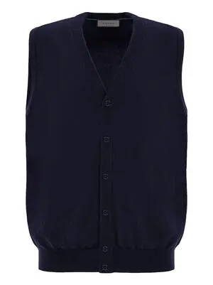 CANALI Canali Nuvola Navy Blue Cashmere Vest