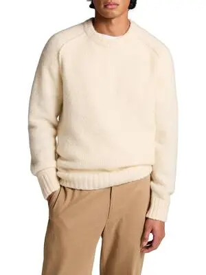 Vince Men's Wool & Alpaca-blend Saddle-shoulder Sweater Bone