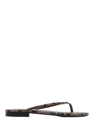 ST. AGNI Fine Flip Flop Python Embossed