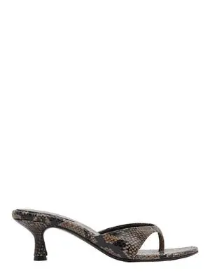 ST. AGNI Pre-order: Everyday Thong Heel 50 Python Embossed