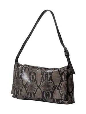 ST. AGNI Soft Detachable Belt Bag Python Embossed