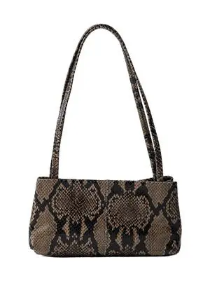 ST. AGNI Petit Origami Bag Python Embossed