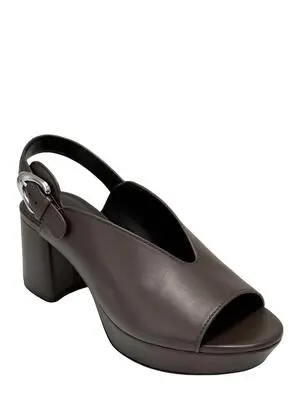 Aerosoles Cornelia Leather Platform Sandal Java