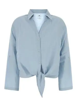 LOIS Lois Powder Blue Linen Pia Mini Shirt