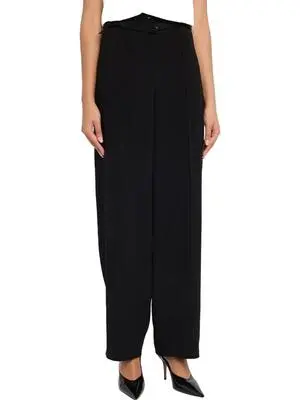 Cinq À Sept Maelor Double Belted Wide-leg Pants - Black
