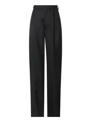 MAISON MARGIELA Solid-colored Satin Trousers