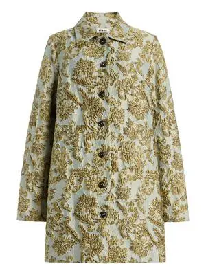 STAUD Halton Metallic-Brocade Jacket