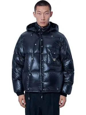 Moncler Karakorum Hooded Short Down Jacket Black
