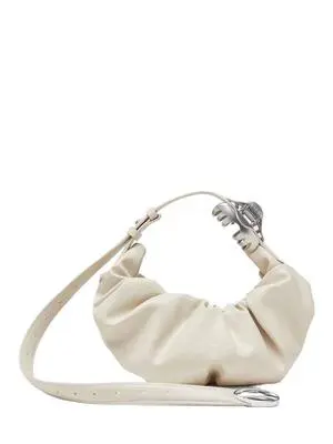 DIESEL® Grab-D-Small Scruched Hobo Bag White