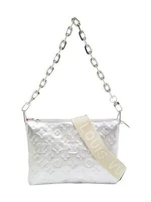 LOUIS VUITTON Pm Coussin Monogram Shoulder Bag Silver