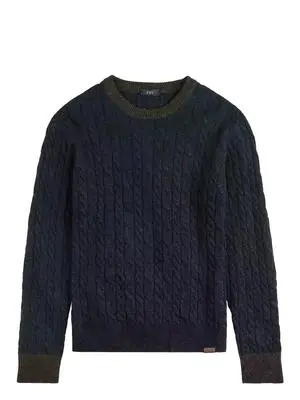 FAY Cable-knit Virgin Wool Sweater