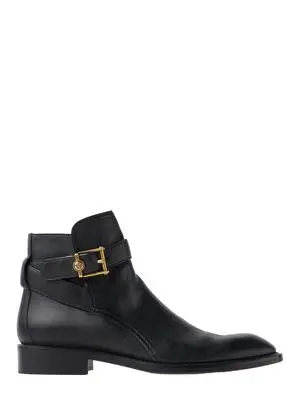 Versace Primo Leather Ankle Boots Black