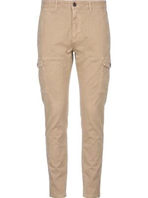 BARBOUR Man Jeans Beige Size 34 Cotton, Lycra