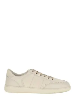 SALVATORE FERRAGAMO Leather Sneakers With Logo