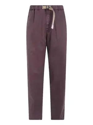 WHITE SAND Belted Straight-leg Trousers - Brown