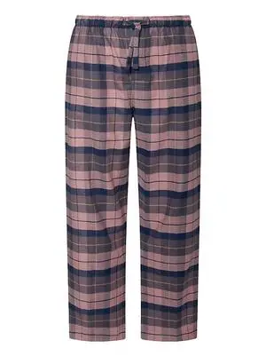 DEREK ROSE Kelburn Check Cotton Lounge Trousers Xl