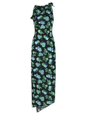 COPERNI ASYMMETRIC FLOWER GOWN