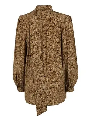 VALENTINO SHIRT | PATTERN | CREPE DE CHINE MICROMACULA FAUVE ECLAT