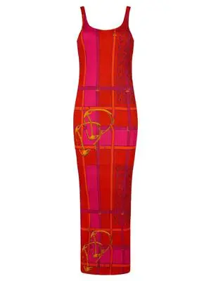 CONNER IVES Pleated Scarf Jersey Maxi Dress