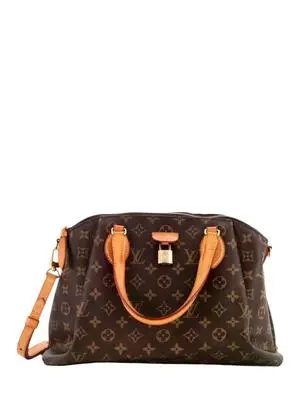 LOUIS VUITTON Rivoli Handbag Monogram Canvas Mm Satchel - Brown