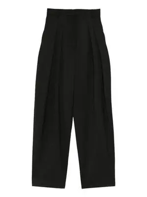 FRANCOISE PINTON - PARIS Pleated Wide-leg Trousers