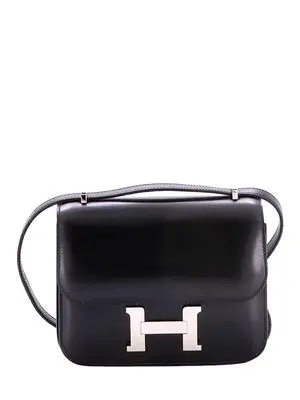 Hermès 18 Constance Nm Bag Tadelakt Black