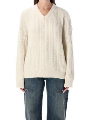 MAISON MARGIELA MM6 Maison Margiela Long-Sleeved V-Neck Jumper