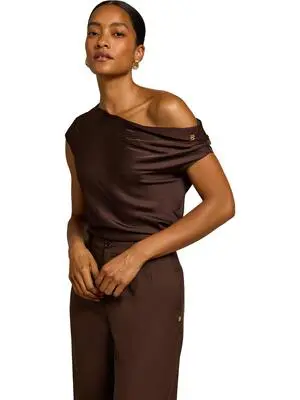 Holland Cooper Geneva Blouse Walnut