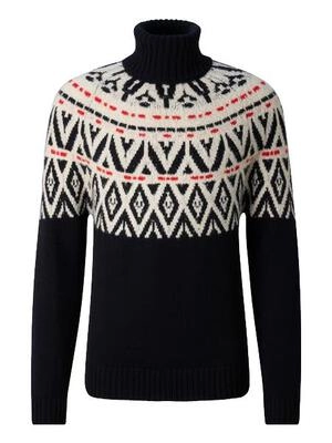 Bogner Roxter Cashmere Sweater Navy/off-white/red