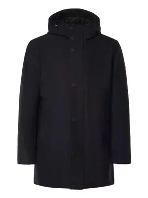 HESKIMO Hooded Button-fastening Coat