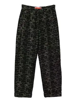 La DoubleJ Pleated Trousers - Black