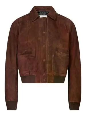 TAGLIATORE Katia Suede Bomber Jacket