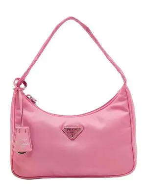 Prada 2019-2026 Mini Tessuto Re Edition 2000 Shoulder Bag Pink