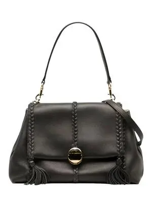 CHLOÉ 2023 Medium Grained Calfskin Penelope Satchel