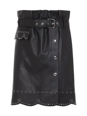 Marni Leather Skirt - Black