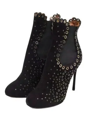ALAÏA Gomet Laser-cut Ankle Boots