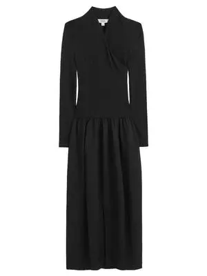 COS Contrast-panel Wrap-over Dress