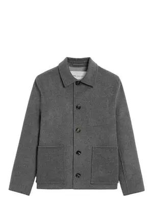 AMI Paris Ami Paris Grey Jackets - Shirt Jackets Men Gray