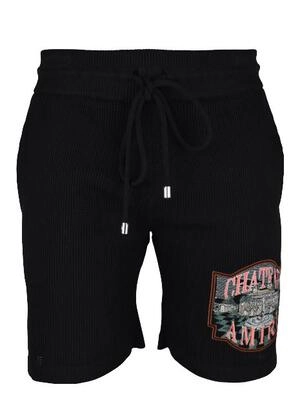 Amiri Chateau Crochet Shorts - Black